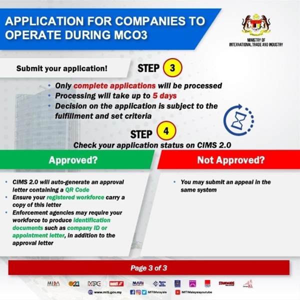 Application Process for Companies to Operate During MCO - InvestPenang