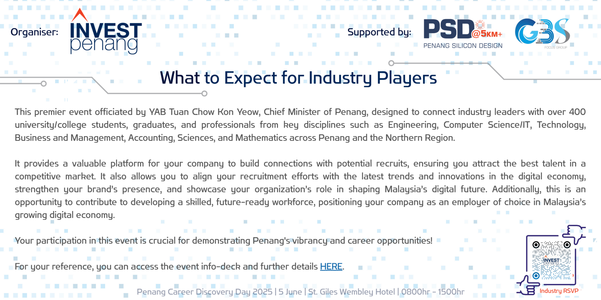 Penang Career Discovery Day 2025 - InvestPenang