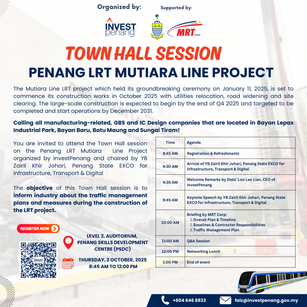 [Town Hall Session] Penang LRT Mutiara Line Project - InvestPenang